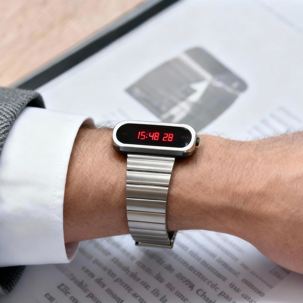 BENLYDESIGN Retro-Futuristic Metal Unique Digital Watch S1000 Series